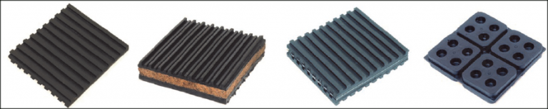 Rubber Pads for Vibration control | Cork and Metal Sandwich Rubber Pads ...