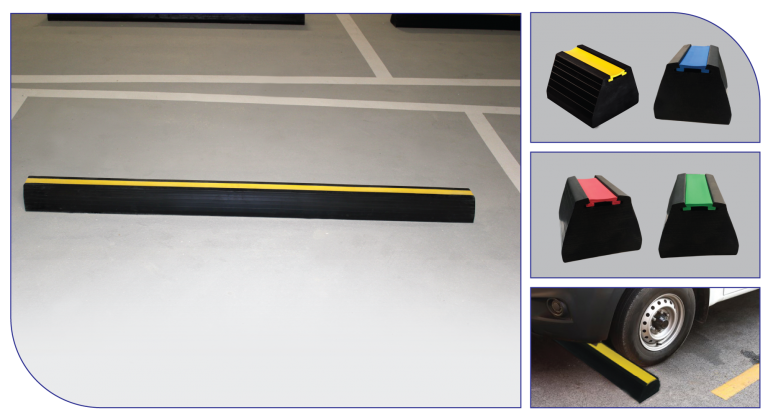 Rubber wheel stop guards for vehicles | Rubtech™